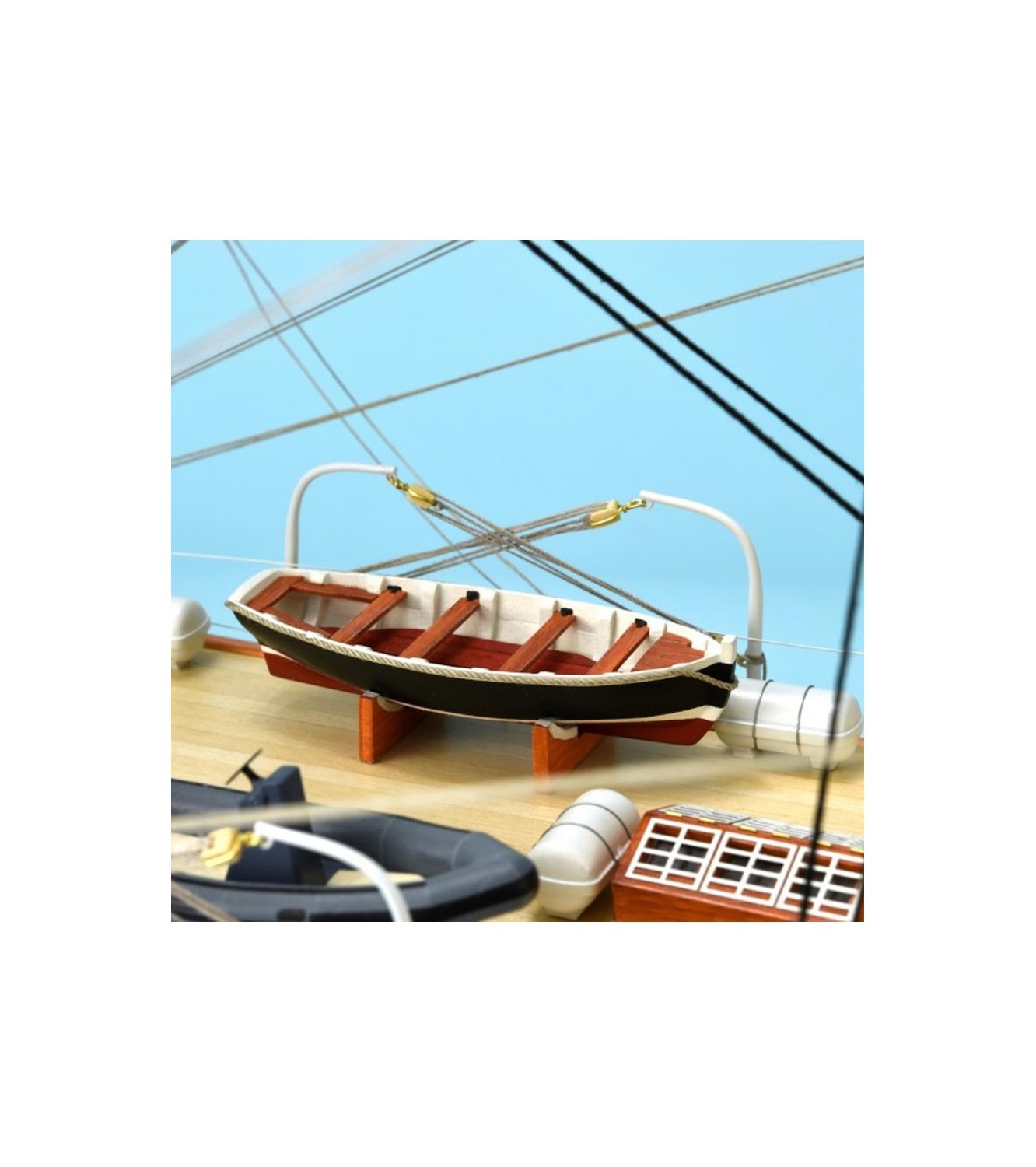 Wooden Model Ship Kit. French Training Ship Belem 1896