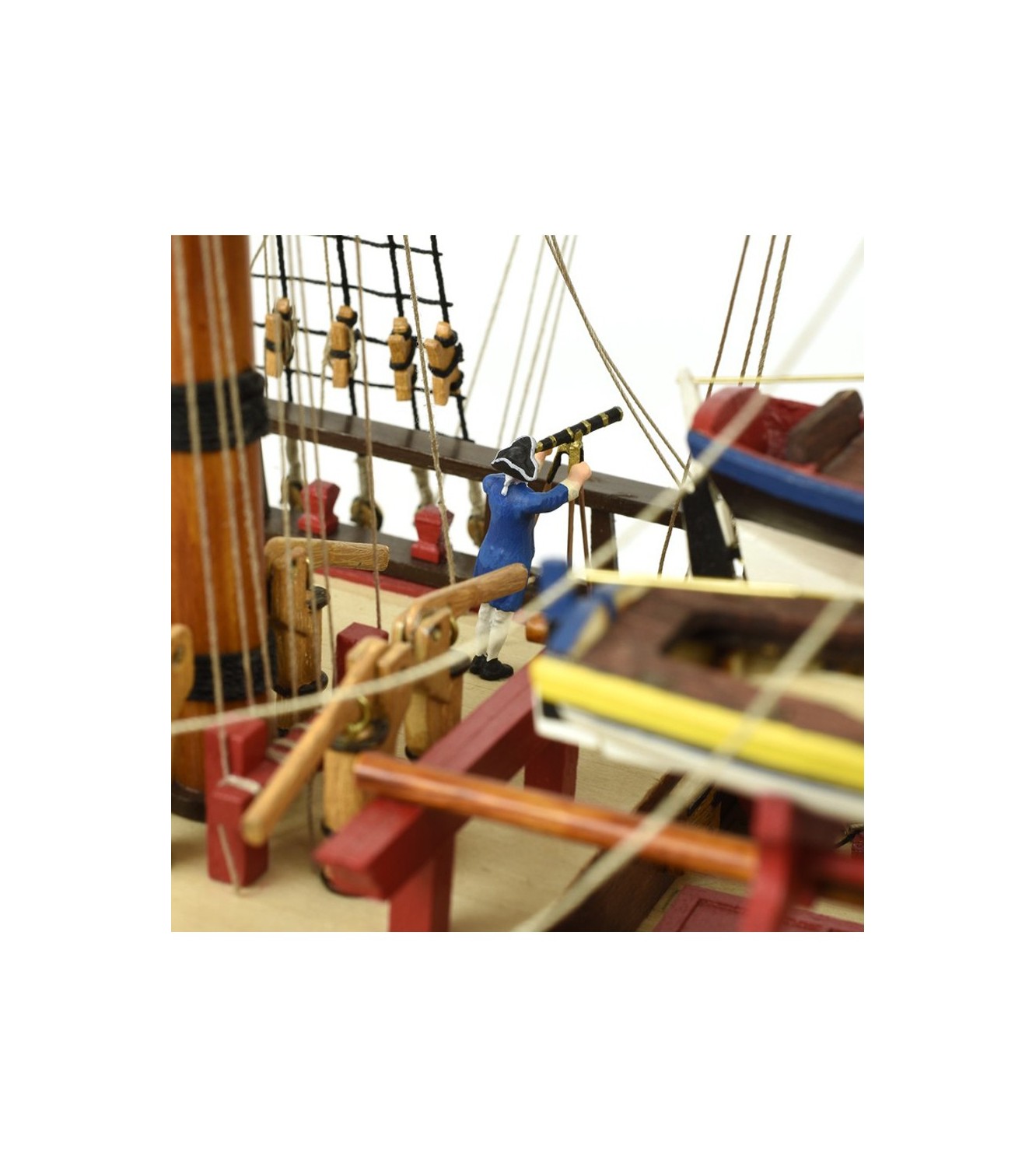 Wooden Model Ship Kit: HMS Endeavour 1:65 scale. James Cook