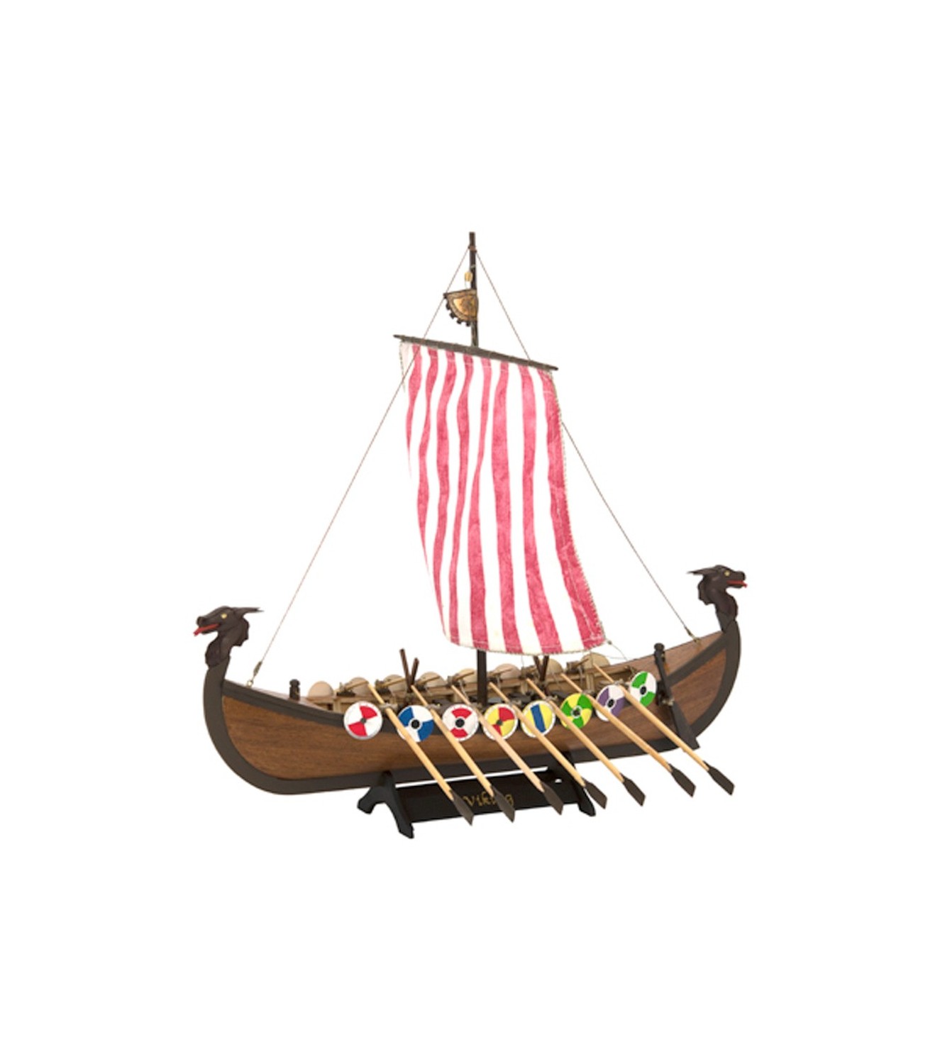Wooden Model Ship Kit Viking: Renewed Model for Beginners!