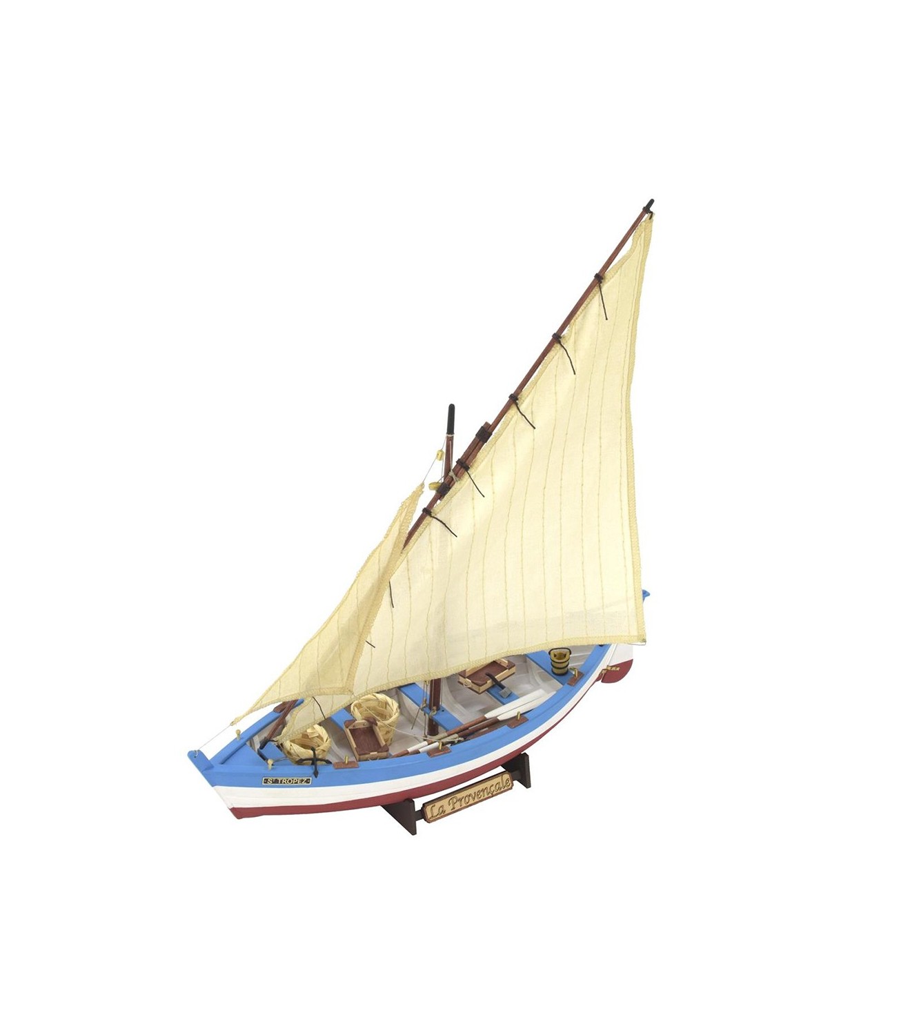 Wooden Model Ship: French Fishing Boat La Provençale 1:20