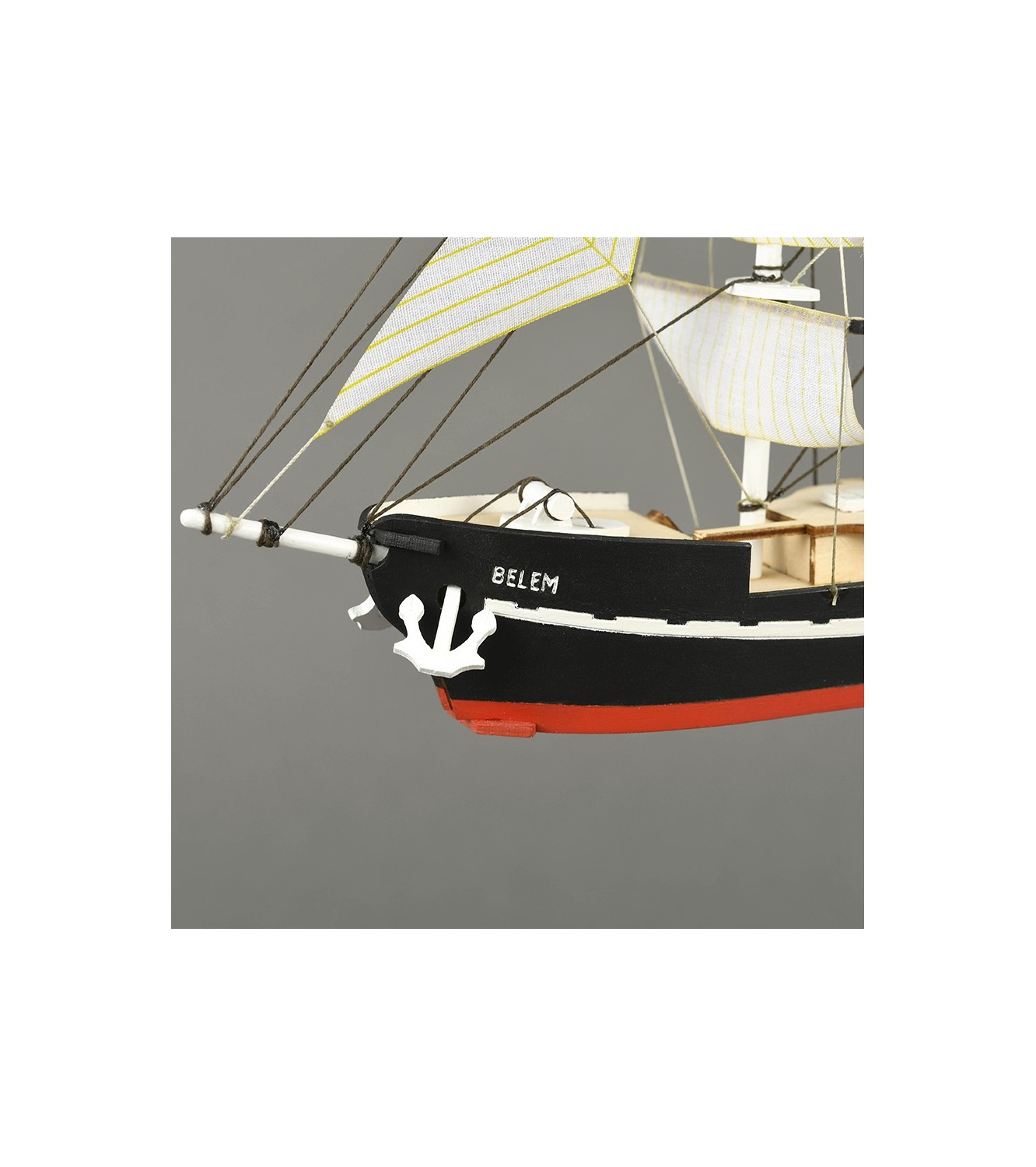 Training Ship Belem Easy Kit. Wooden Model Ship for Beginner