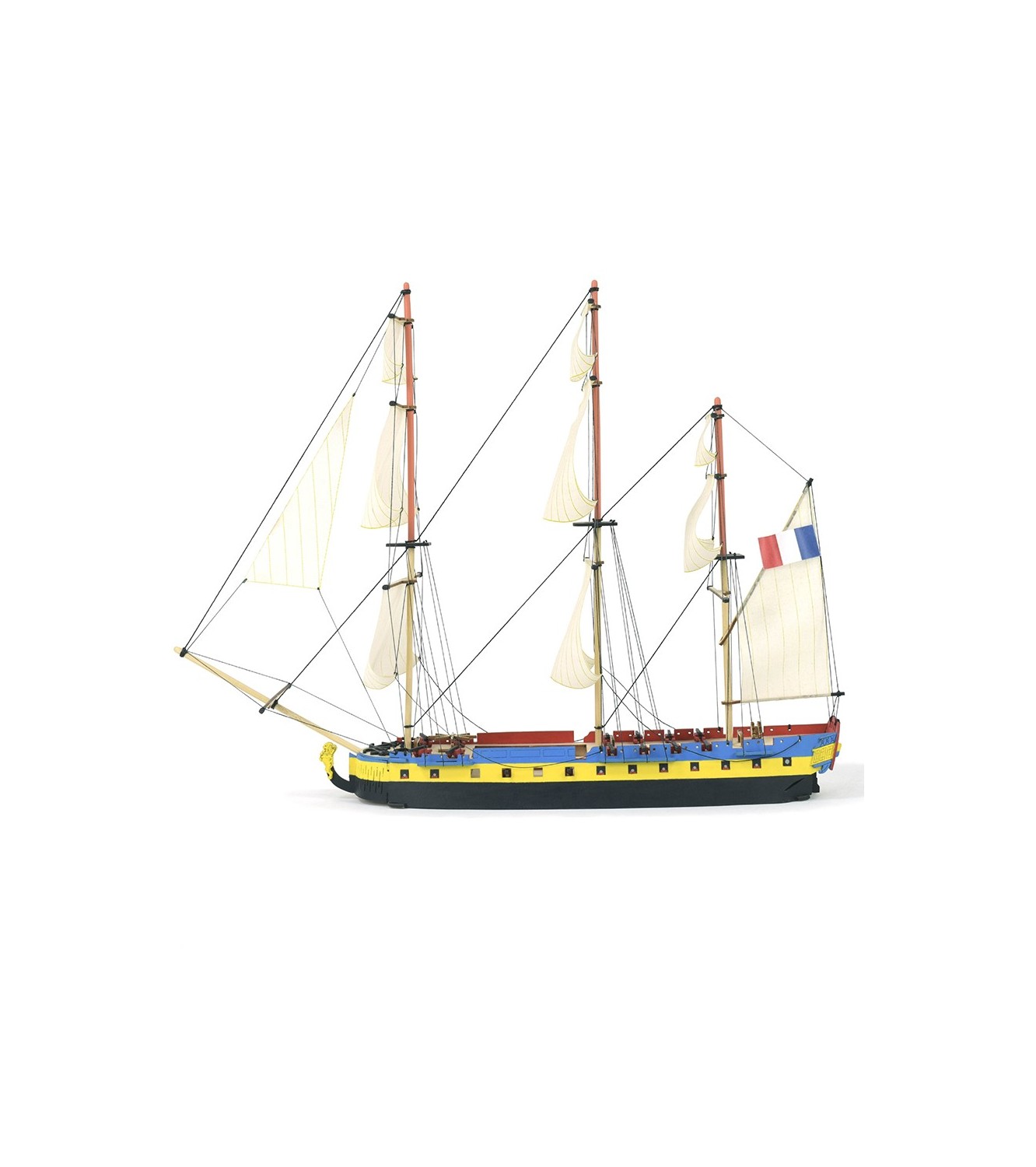 Frigate Hermione La Fayette Easy Kit. Wooden Model Ship