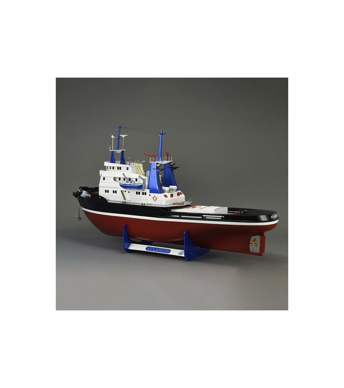 Wooden & ABS Navigable Model Ship Kit: Atlantic Tugboat