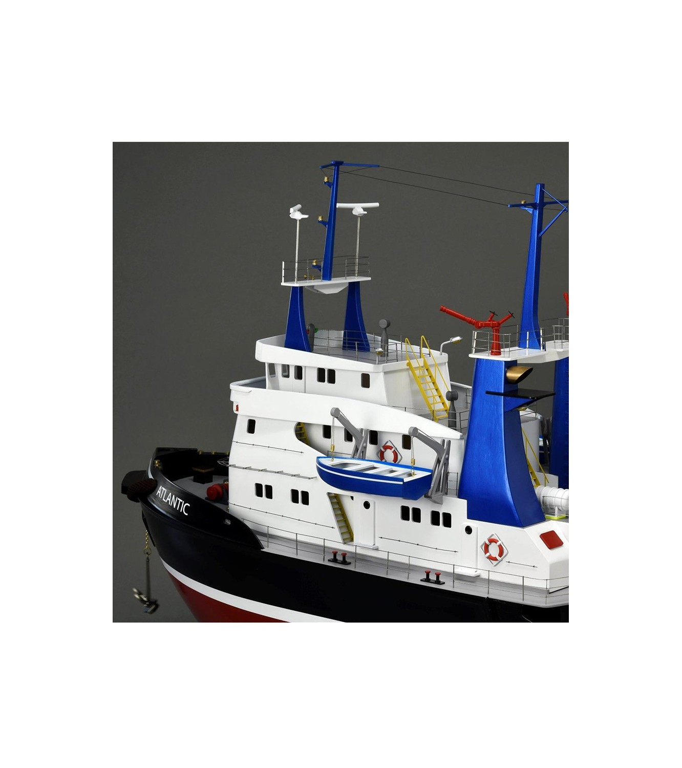Wooden & ABS Navigable Model Ship Kit: Atlantic Tugboat