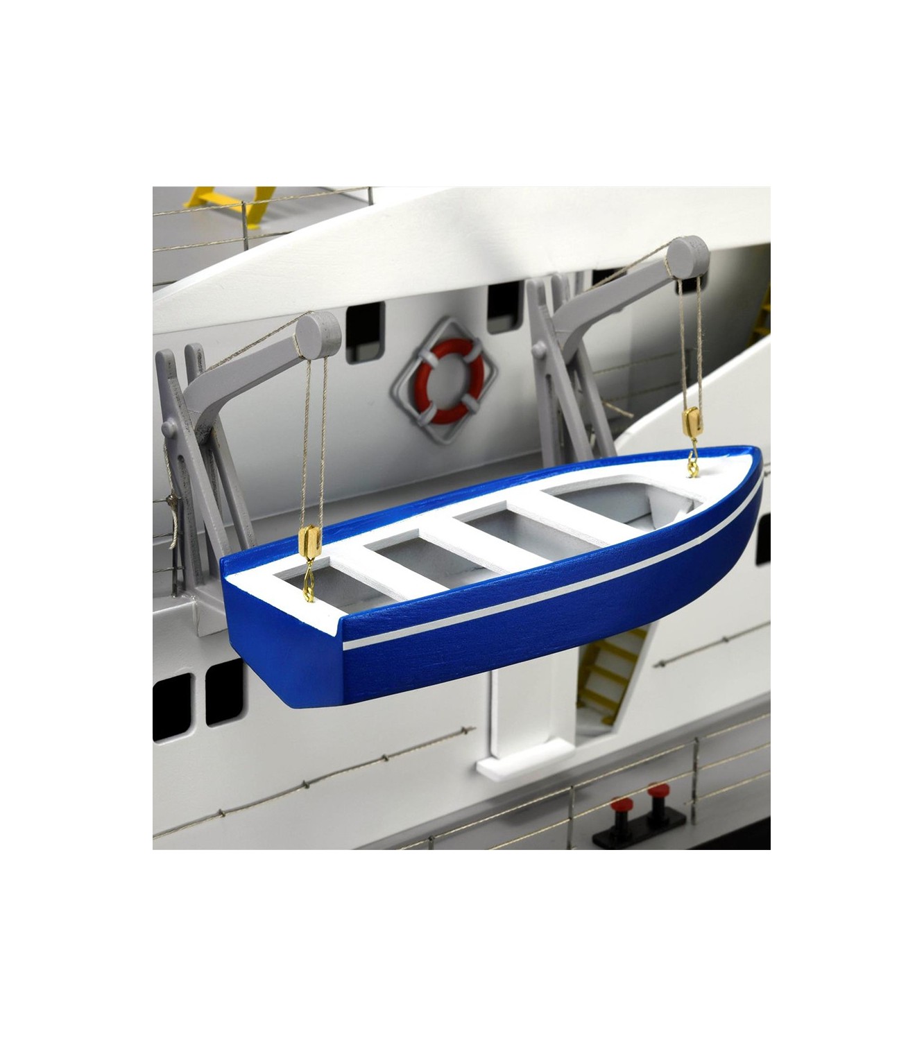 Wooden & ABS Navigable Model Ship Kit: Atlantic Tugboat