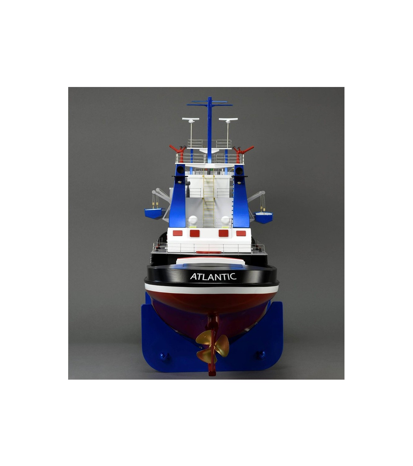 Wooden & ABS Navigable Model Ship Kit: Atlantic Tugboat