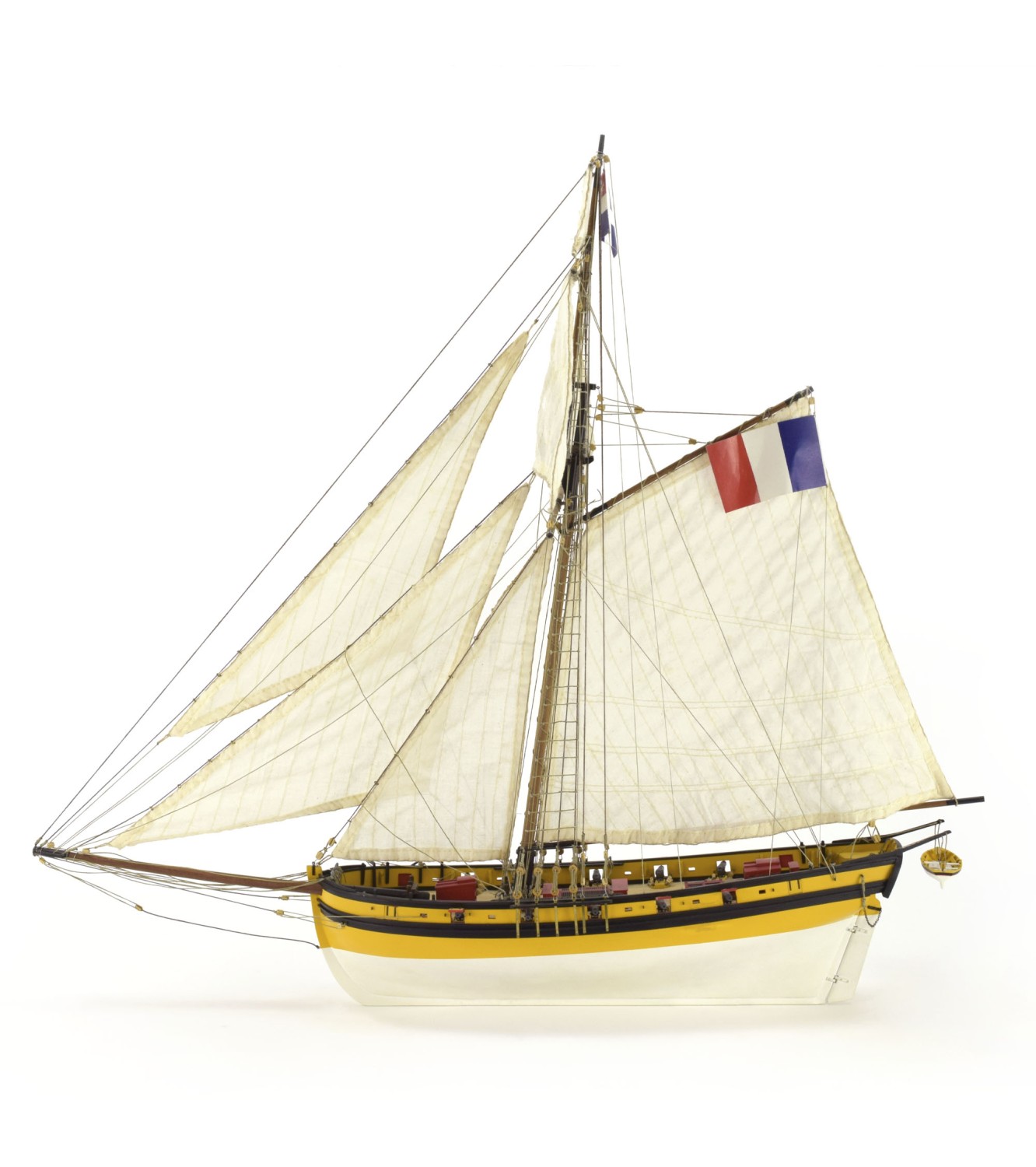 Wooden Model Ship Kit: Corsair Cutter Le Renard 1:50 scale