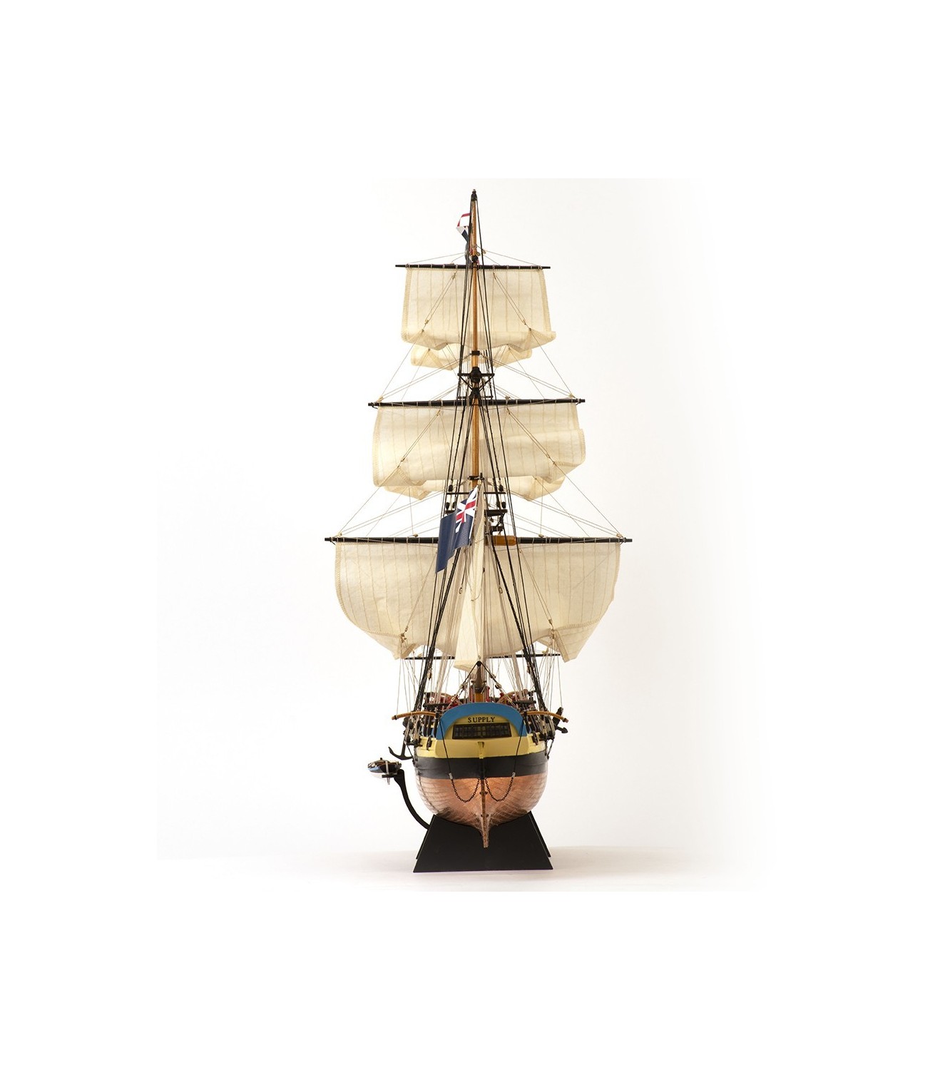 Wooden Model Ship Kit: English Armed Brig HMS Supply at 1:50