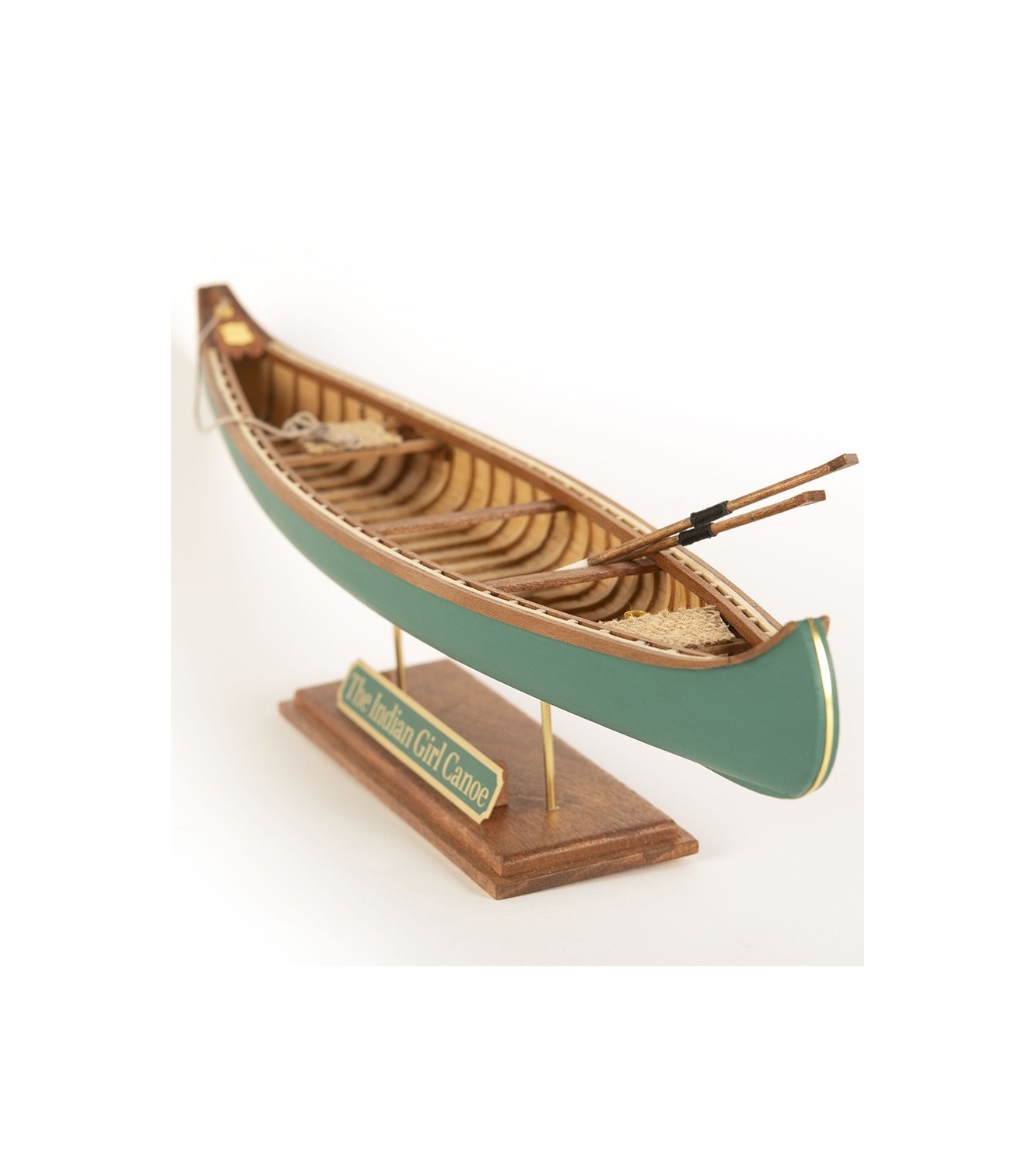 Wooden Model Ship Kit Indian Girl Canoe 1:16 Scale
