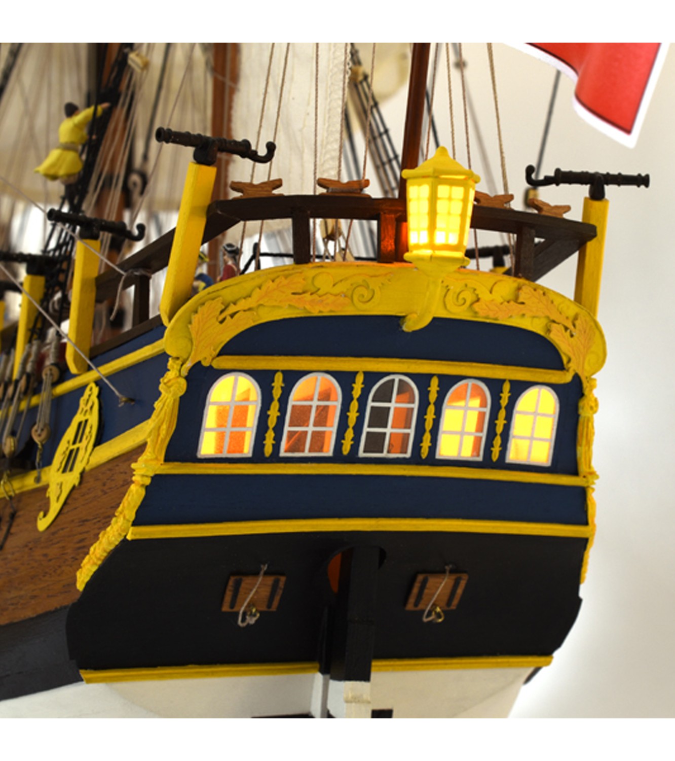 Wooden Model Ship Kit: HMS Endeavour 1:65 scale. James Cook