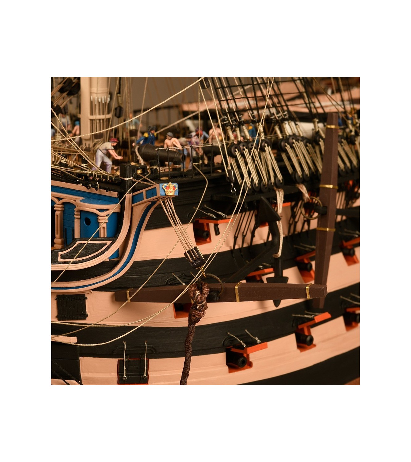 HMS Victory 1:84 Wooden Ship Model Anatomy of English Vessel