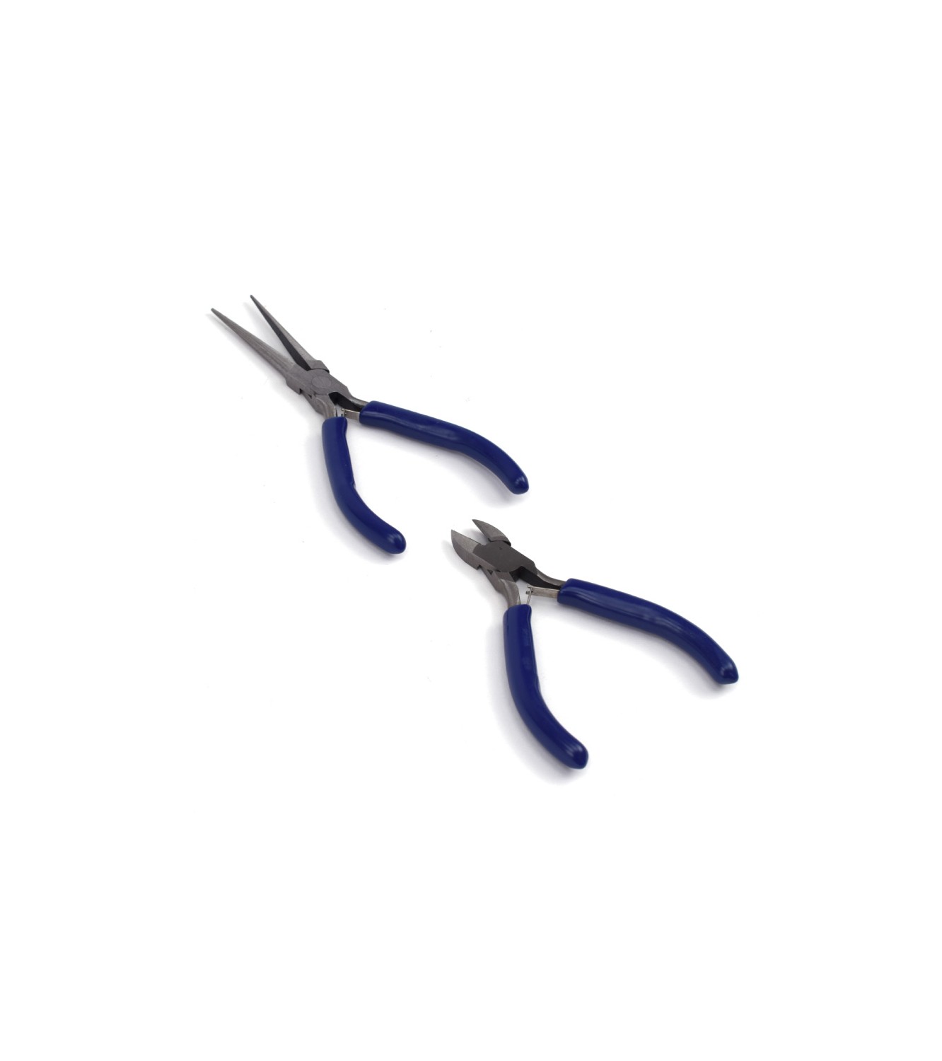 Set of 2 Round-nose and Front Cutting Pliers for Model Making