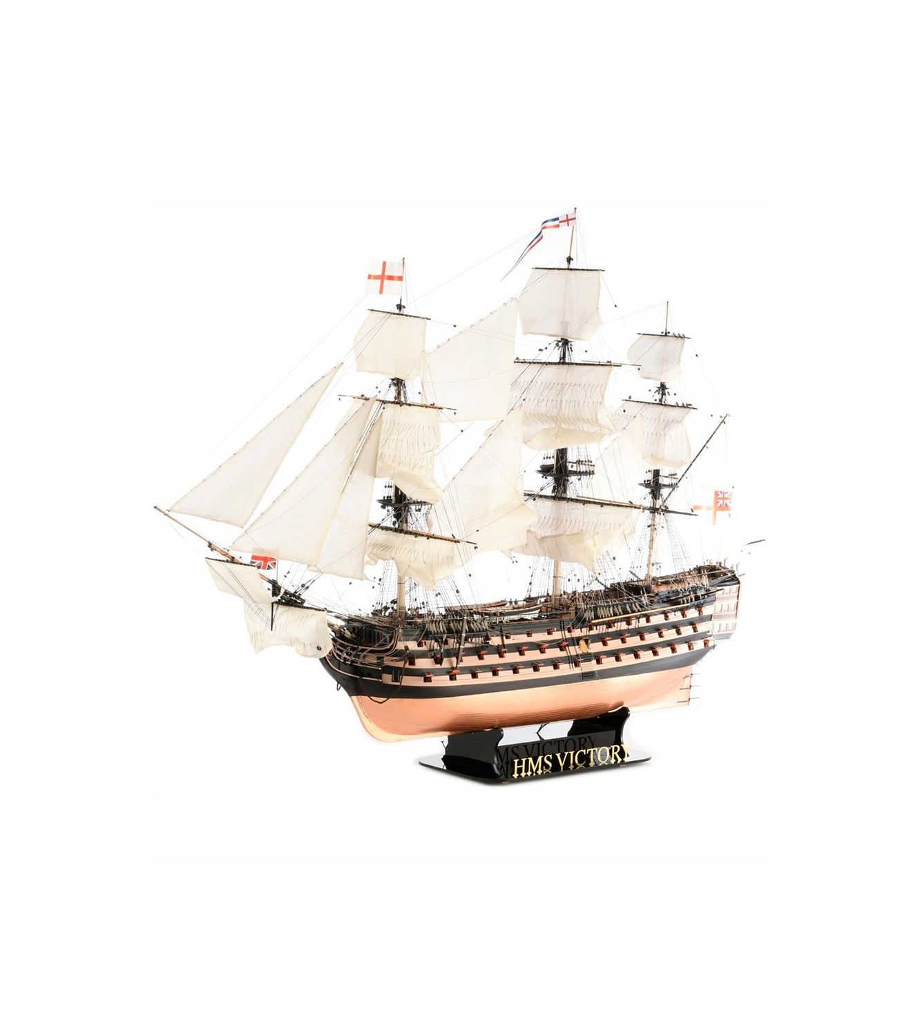 Acrylic Exhibition Stand for 1:84 HMS Victory Model Ship
