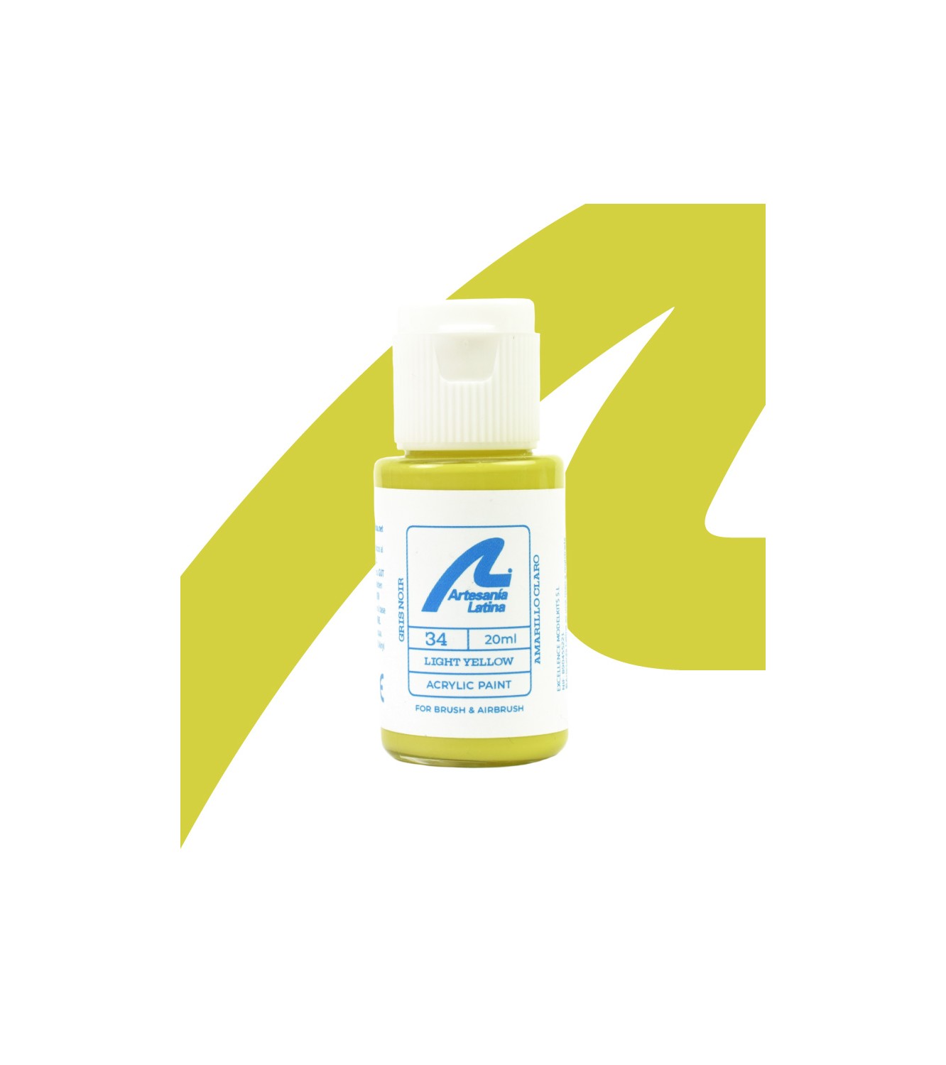 Vandbaseret maling: Sunrise yellow (20 ml)