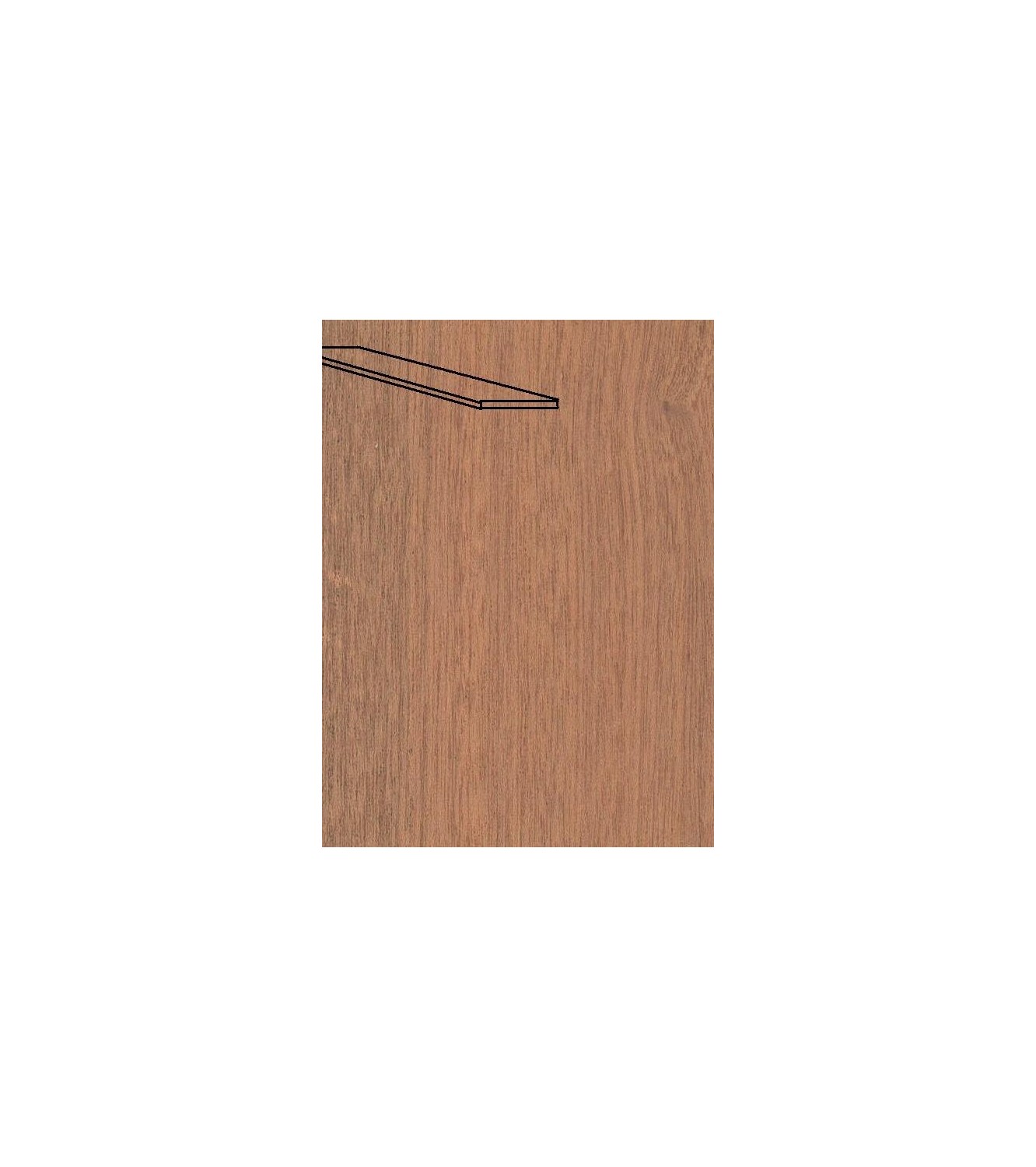 Sapele Board 10 x 70 x 1000 mm for Modeling and Crafts
