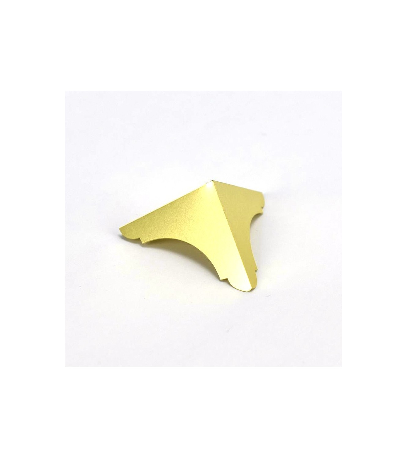 Set of 4 brass corner piece nº2 for reinforcement and decoration on the ...