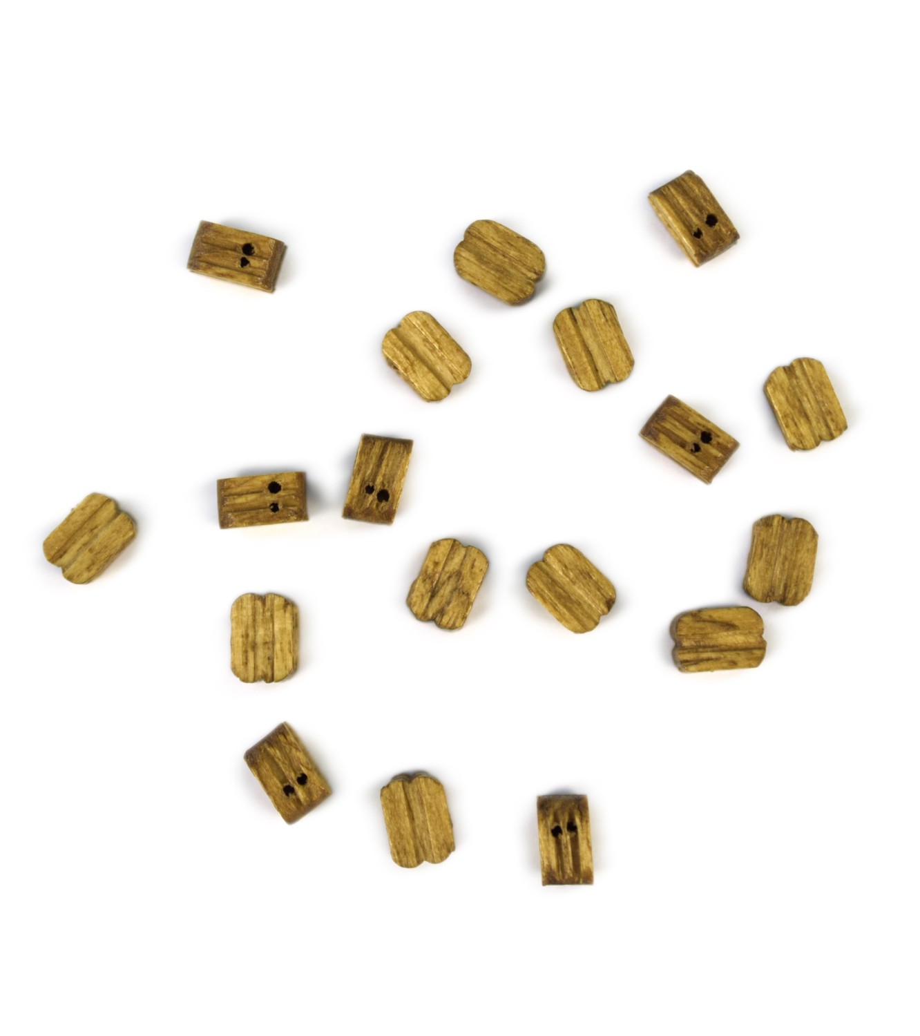 Double Block in Walnut 5 mm (18 Units) for Model Ships